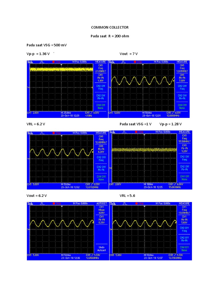 Common Collector Circuit Analysis | PDF | Teaching Methods & Materials ...