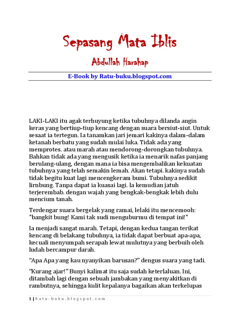 Sepasang Mata Iblis | PDF