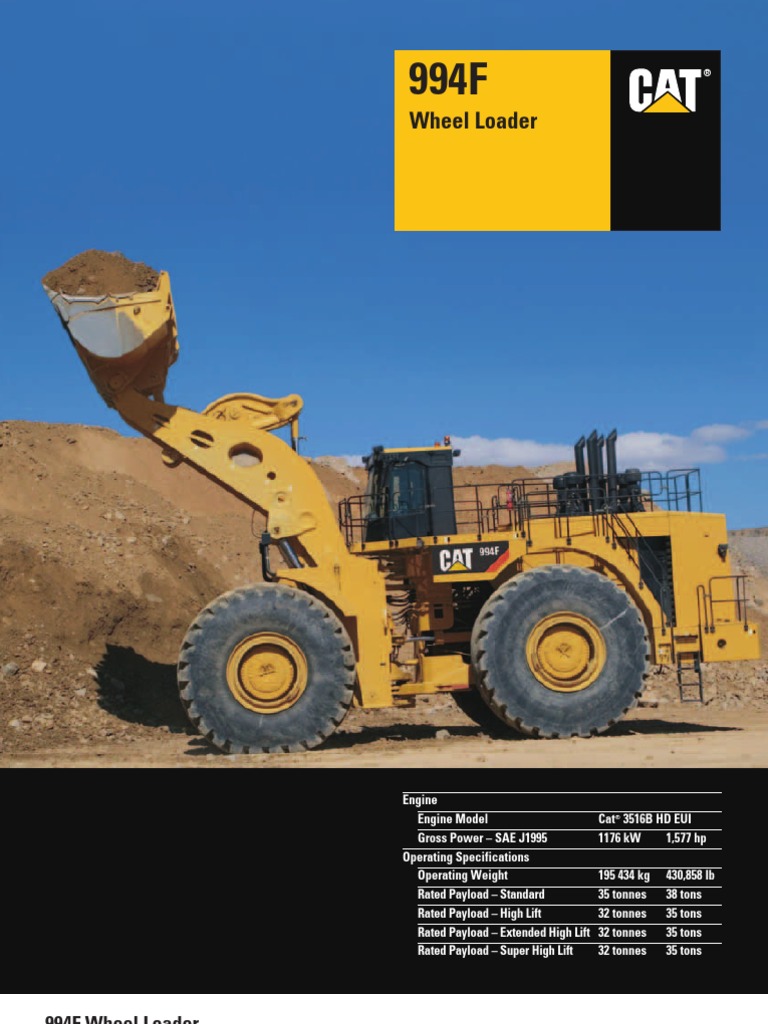 Cat 994F | PDF | Internal Combustion Engine | Diesel Engine