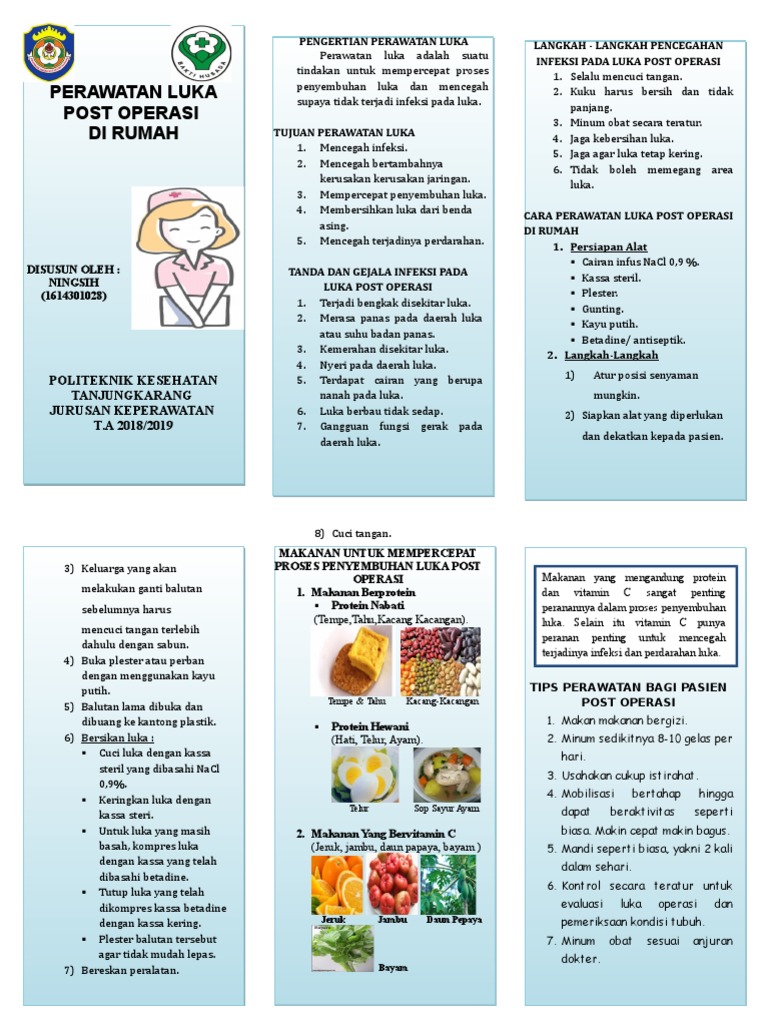 Leaflet Perawatan Luka Post Op | PDF