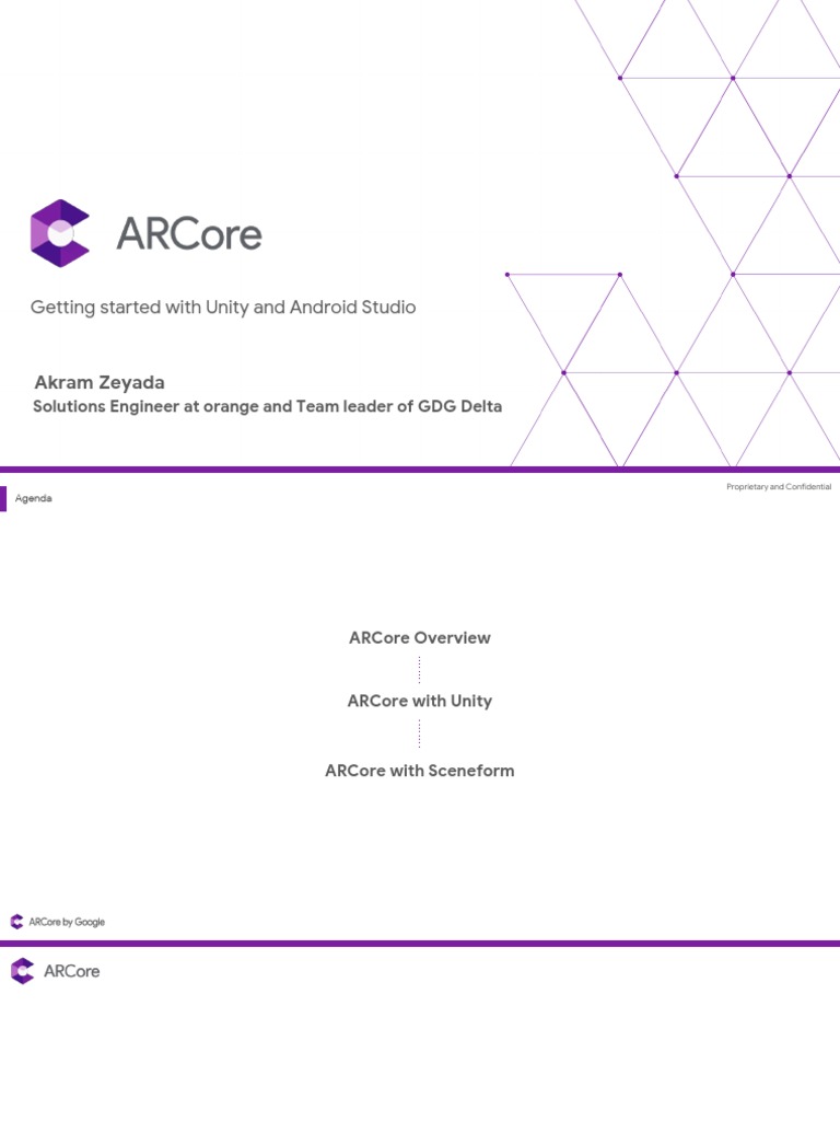 ARCore Overview - Event in A Box | PDF | Augmented Reality | Software