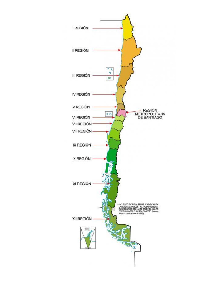 Mapa Chile Regiones Y Capitales Pdf