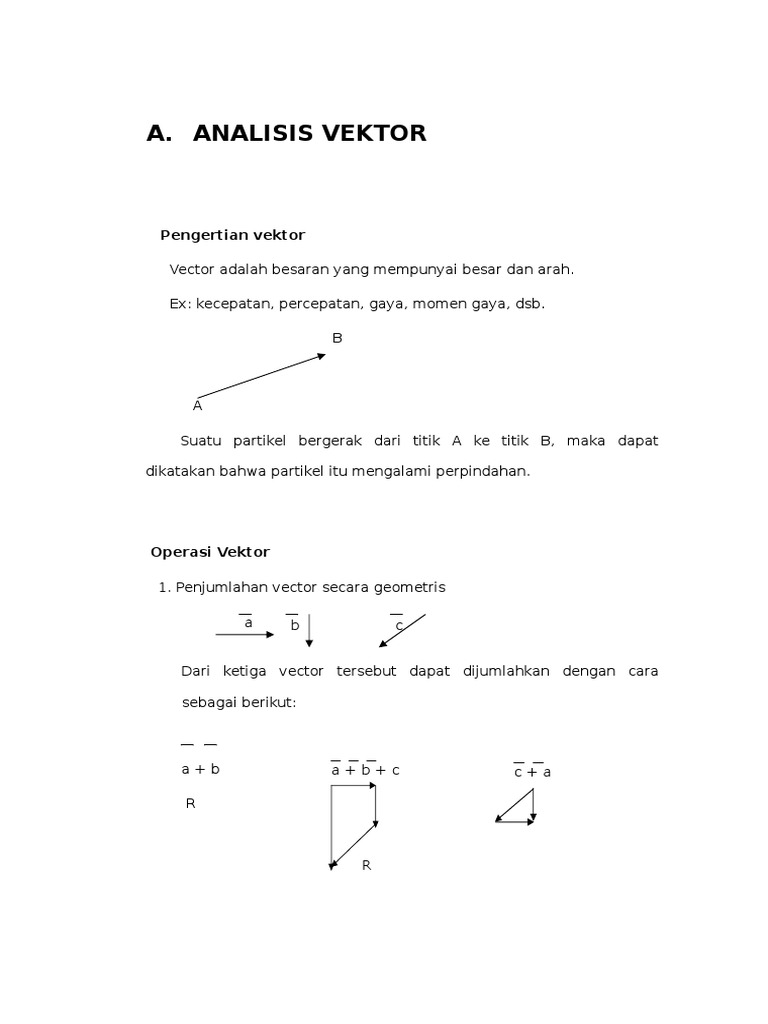 Analisis Vektor | PDF