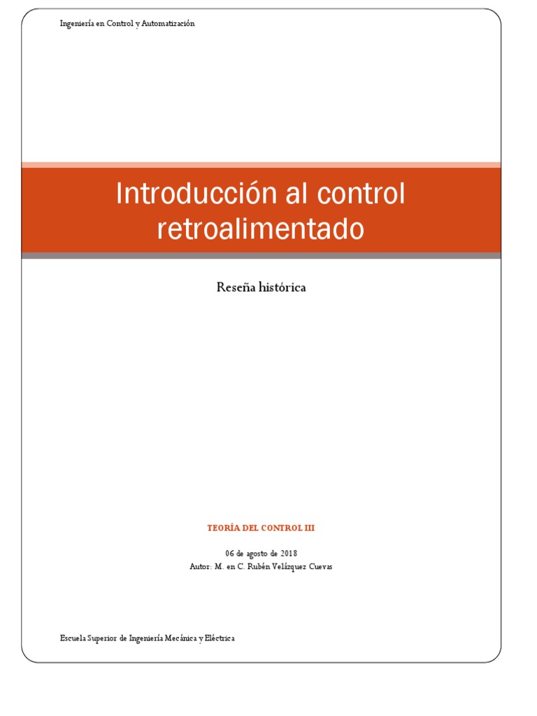 Introducción al Control Retroalimentado | PDF | Realimentación ...