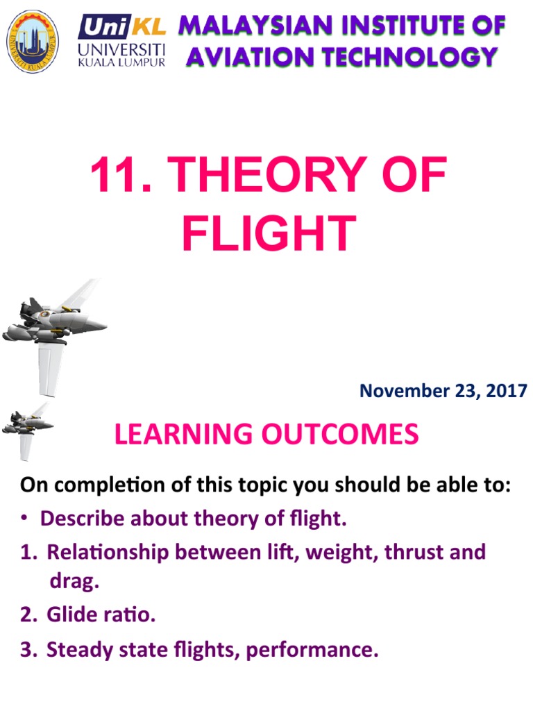 Theory of Flight | PDF | Flap (Aeronautics) | Stall (Fluid Mechanics)