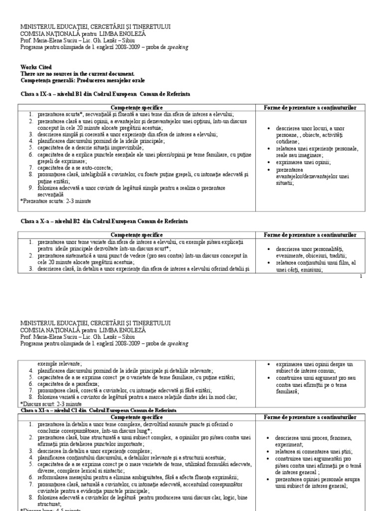 Barem de Corectare | PDF