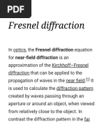 Fresnel and Fraunhoffer Diffraction: Doshi Siddharth Kalpesh | PDF | Diffraction | Periodic ...