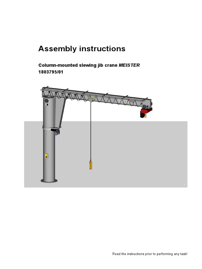 crane manual | Crane (Machine) | Safety