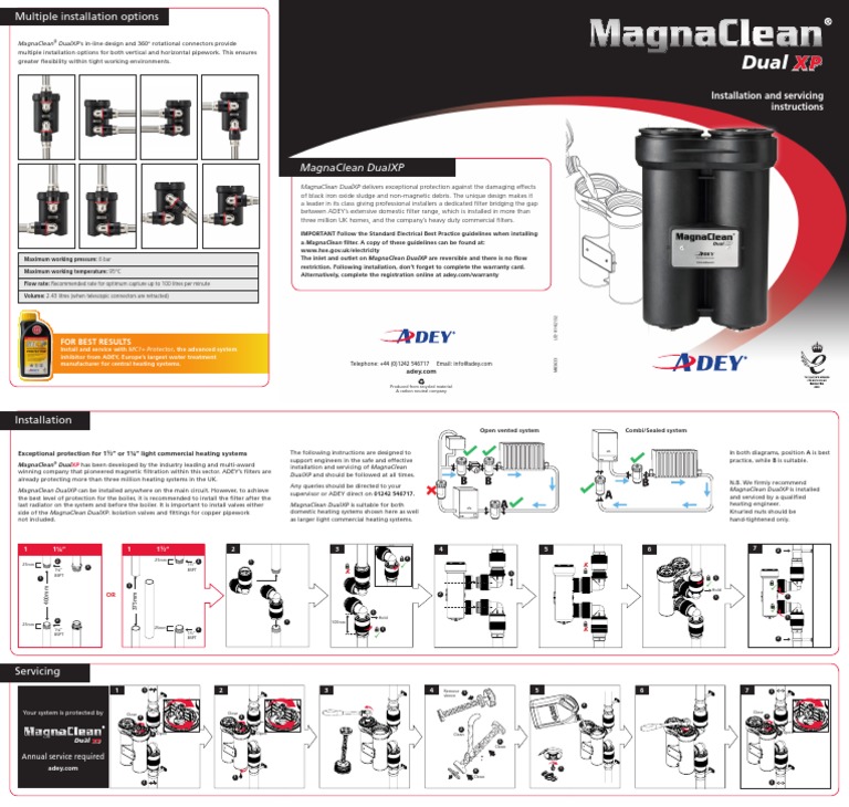 Multiple Installation Options: Magnaclean Dualxp | PDF | Chemical ...