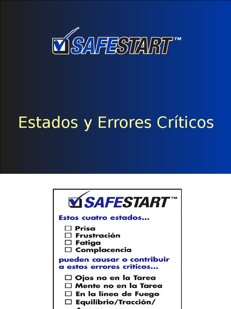 Presentation Safe Start | PDF