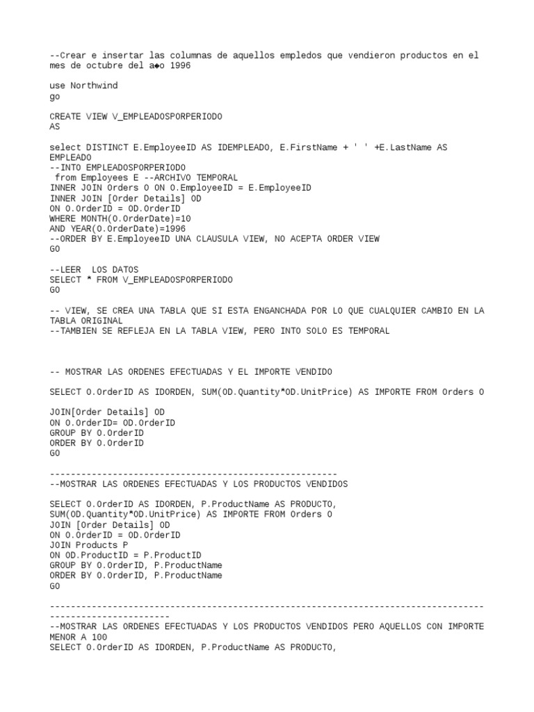 SQLQuery2 - Copy - Consultas | PDF | Bases de datos | SQL