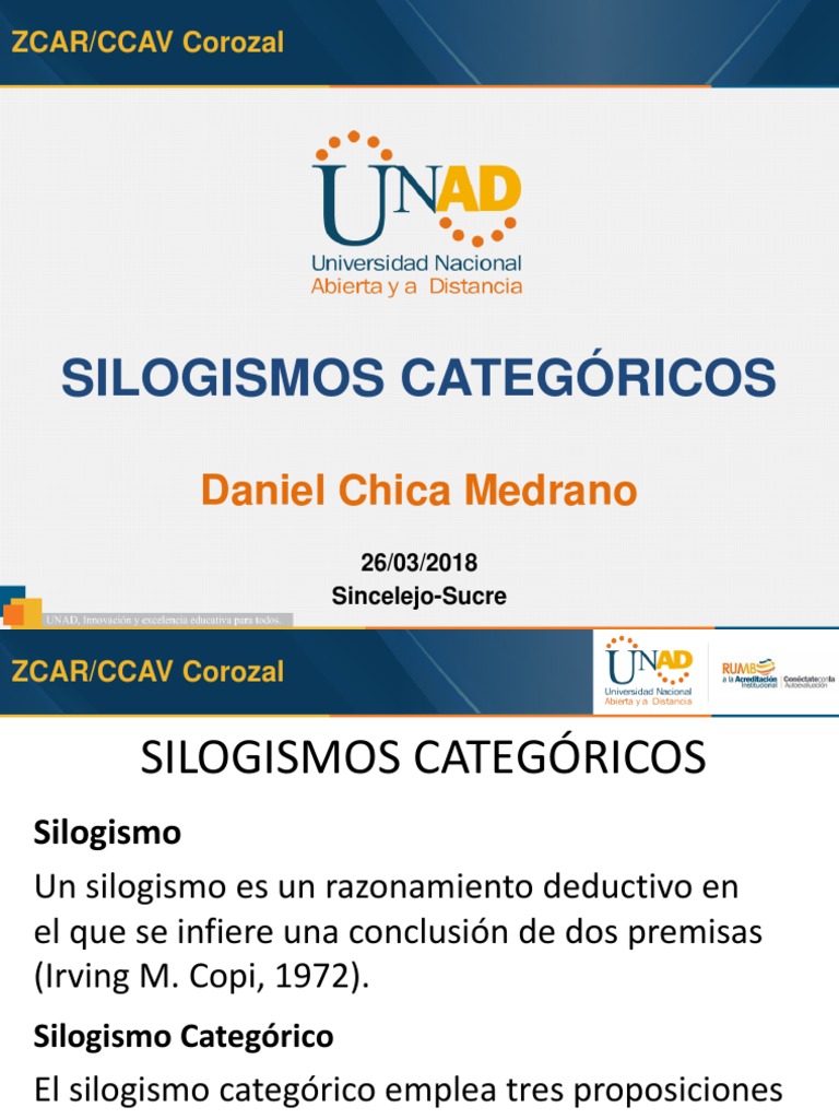 Tutorial Silogismos Categóricos | PDF | Sintaxis (Lógica) | Lógica ...