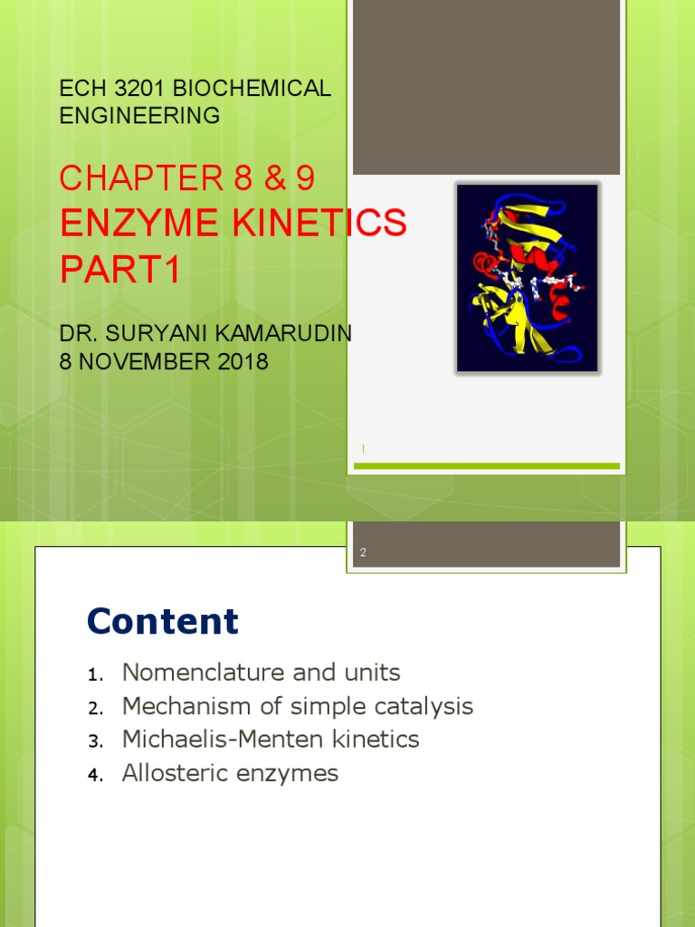Chapter8&9 Enzyme Kinetics | PDF | Enzyme Inhibitor | Enzyme Kinetics