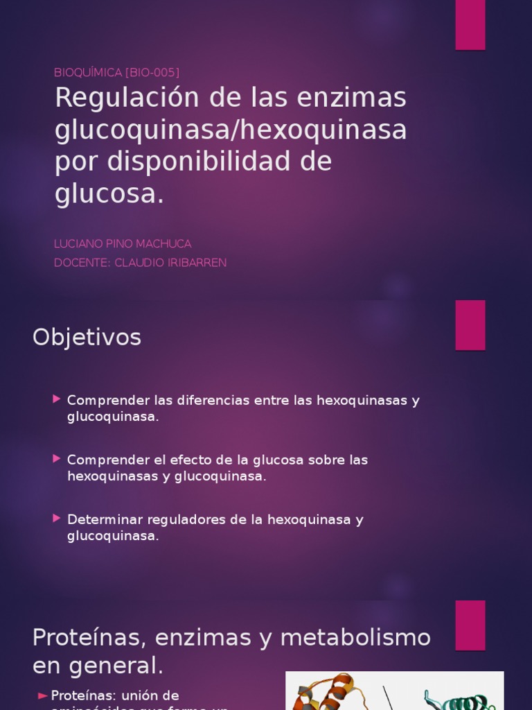 Regulación de Glucoquinasa y Hexoquinasa | PDF | Enzima | Metabolismo