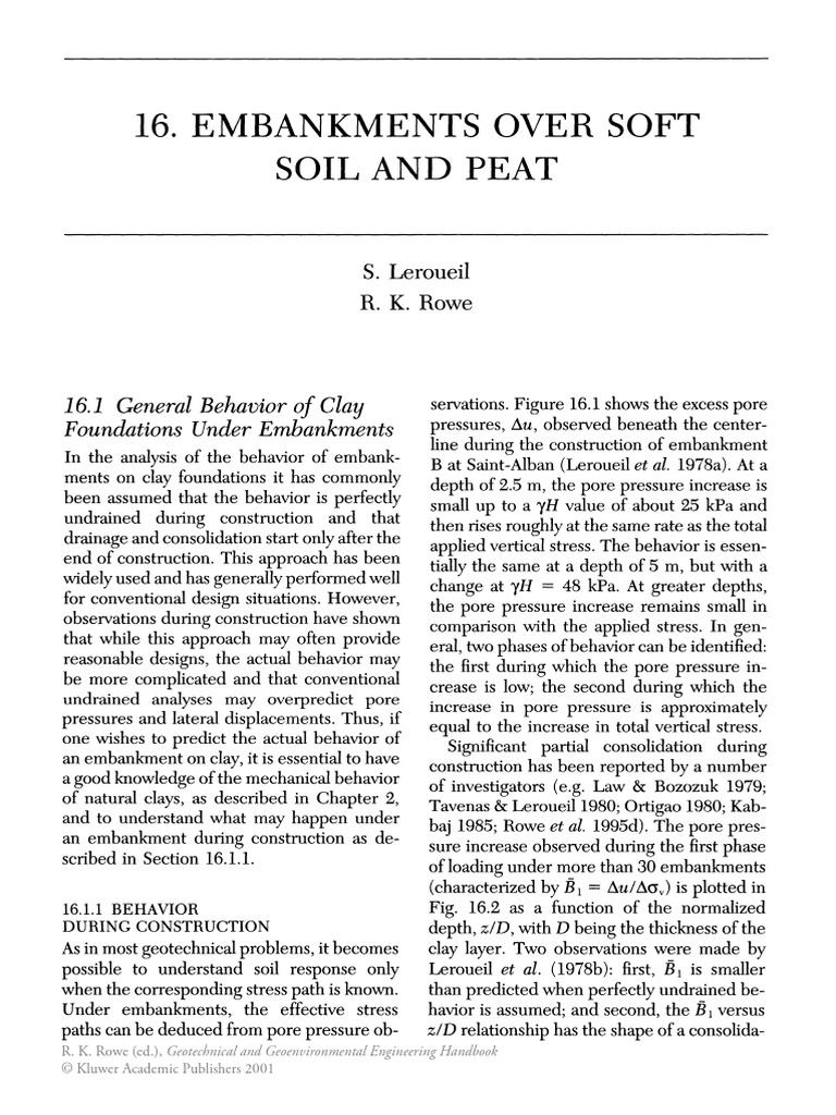 Geotechnical and Geoenvironmental Engineering Handbook - Embankments ...