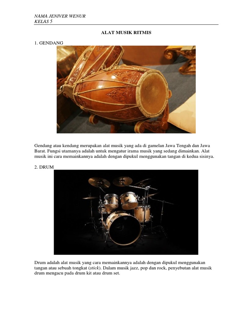 Alat Musik Ritmis | PDF