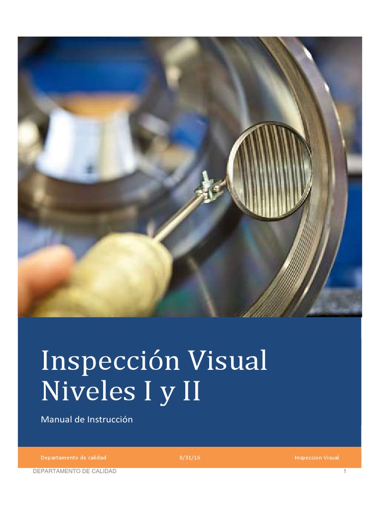 Manul de Inspeccion Visul Nivel 1 y 2 | PDF | Ligero | Óptica