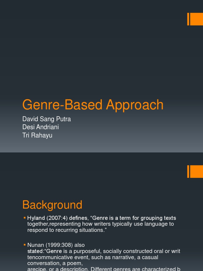 Genre-Based Approach | PDF | Language Education | Genre