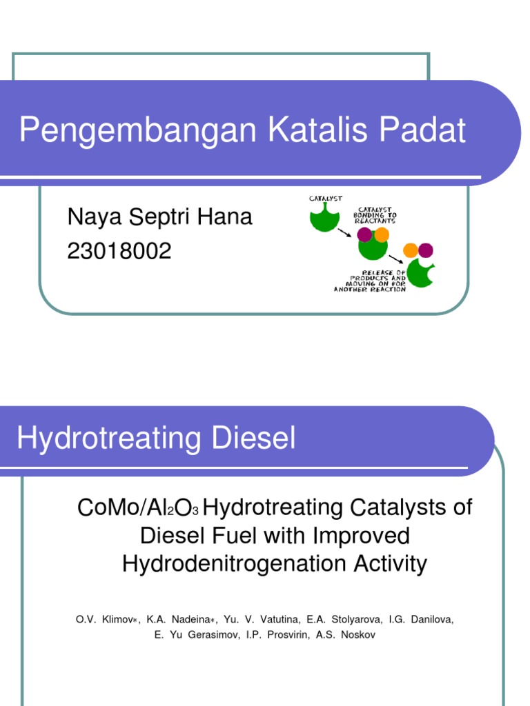 Hydrotreating Diesel Catalyst