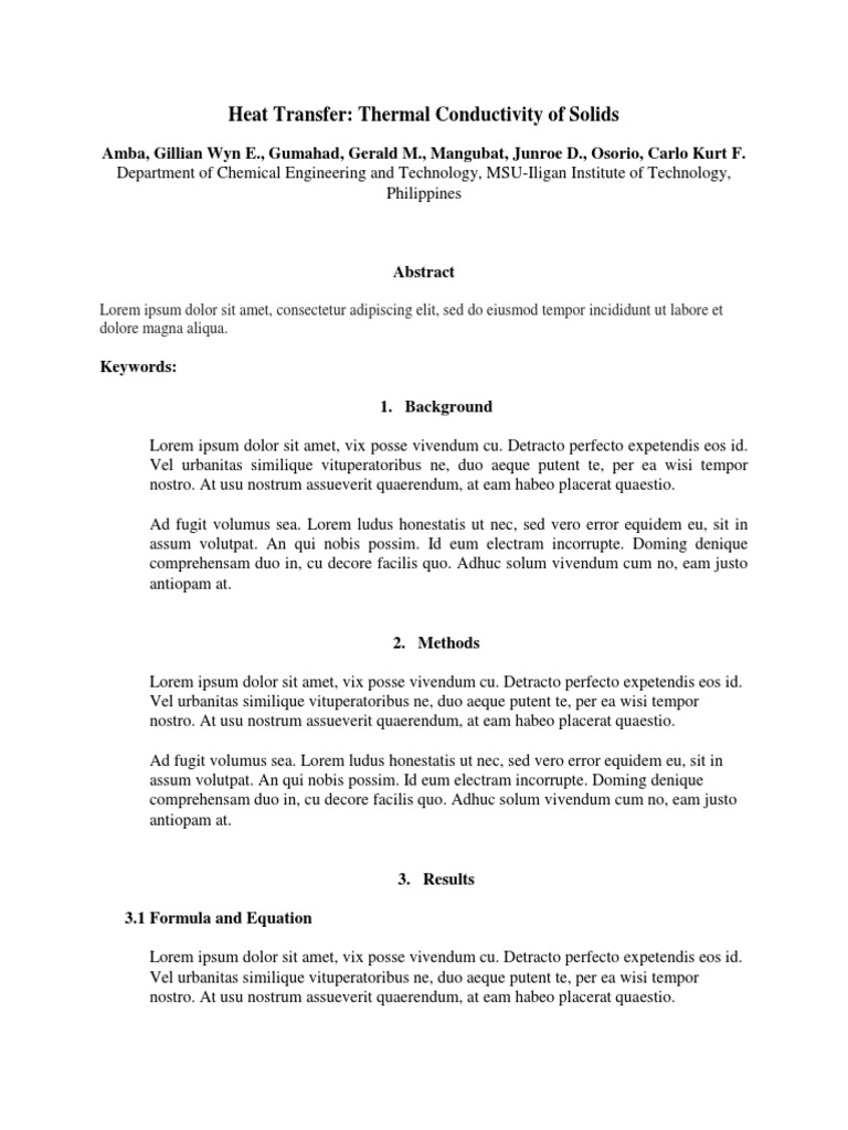 Lab Report Format | PDF