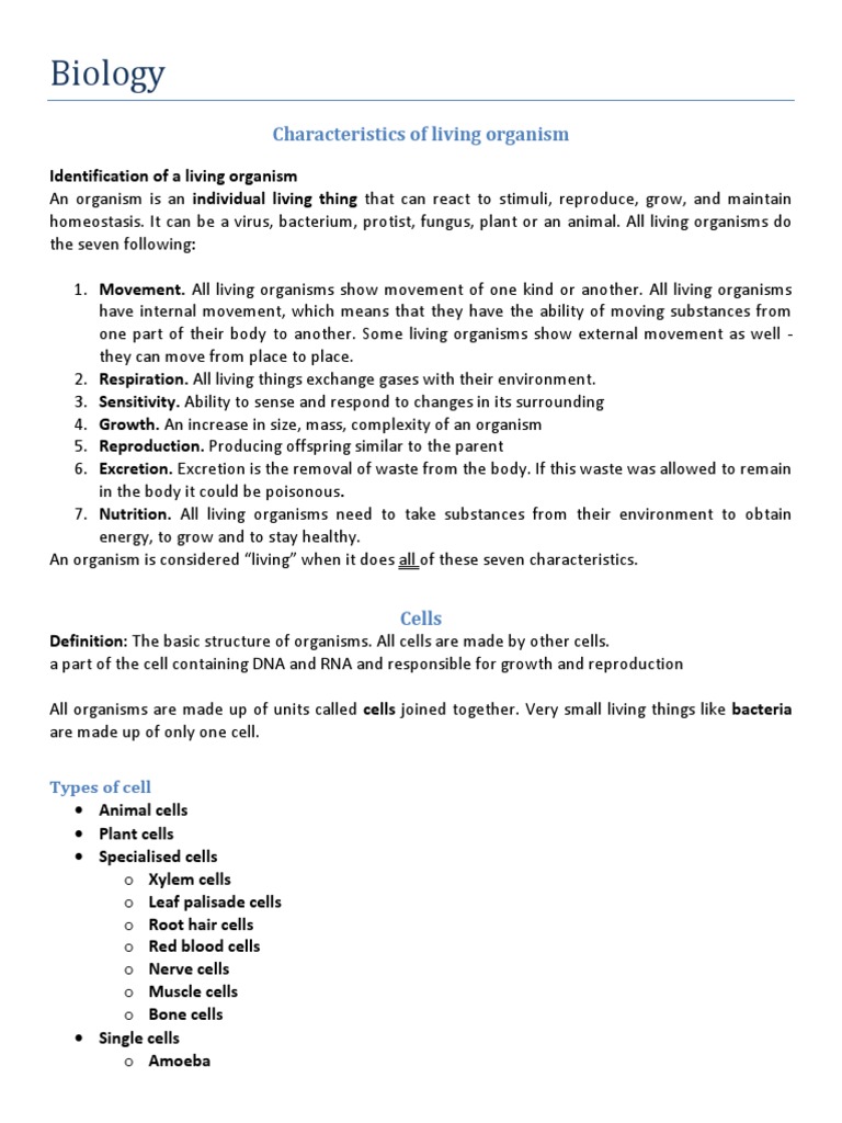 IGCSE Biology Notes | PDF | Heart Valve | Circulatory System