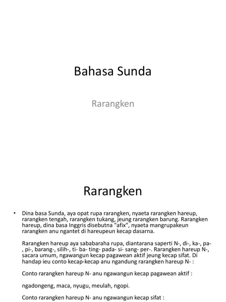 Rarangken Nasal | PDF