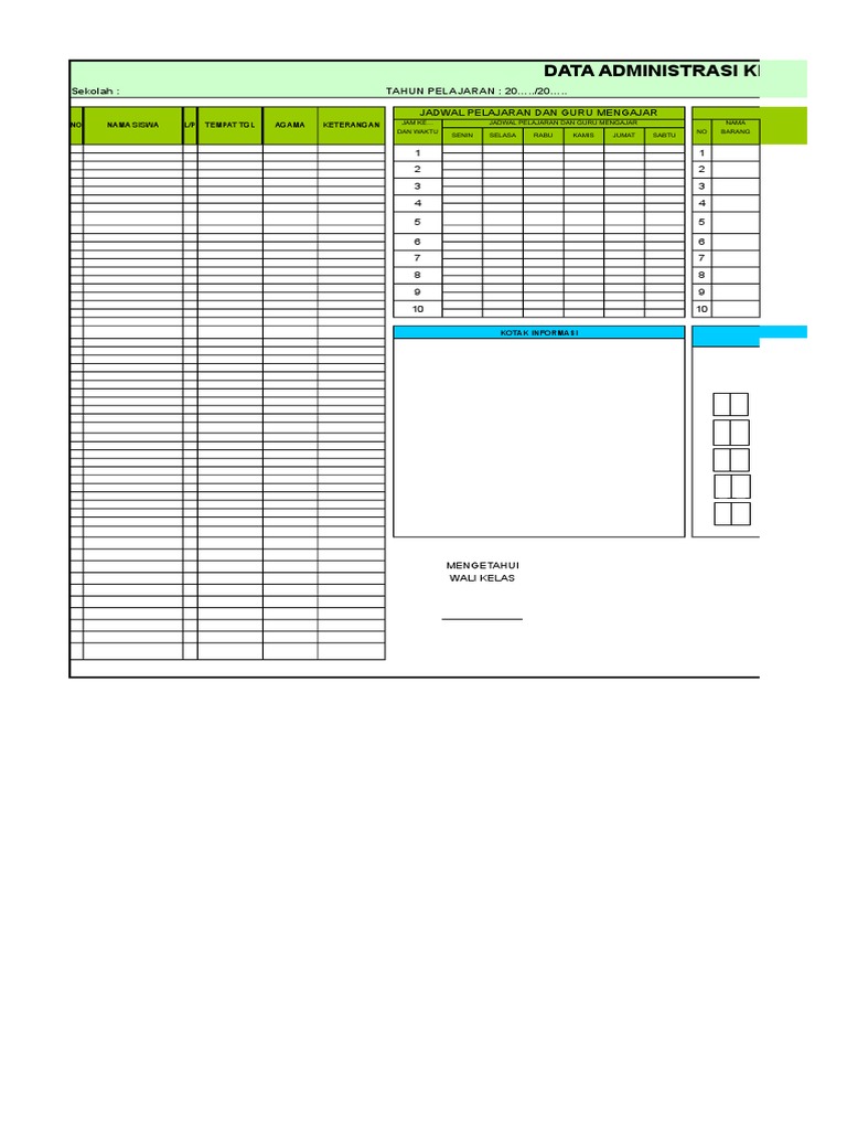 Bank Data Kelas | PDF