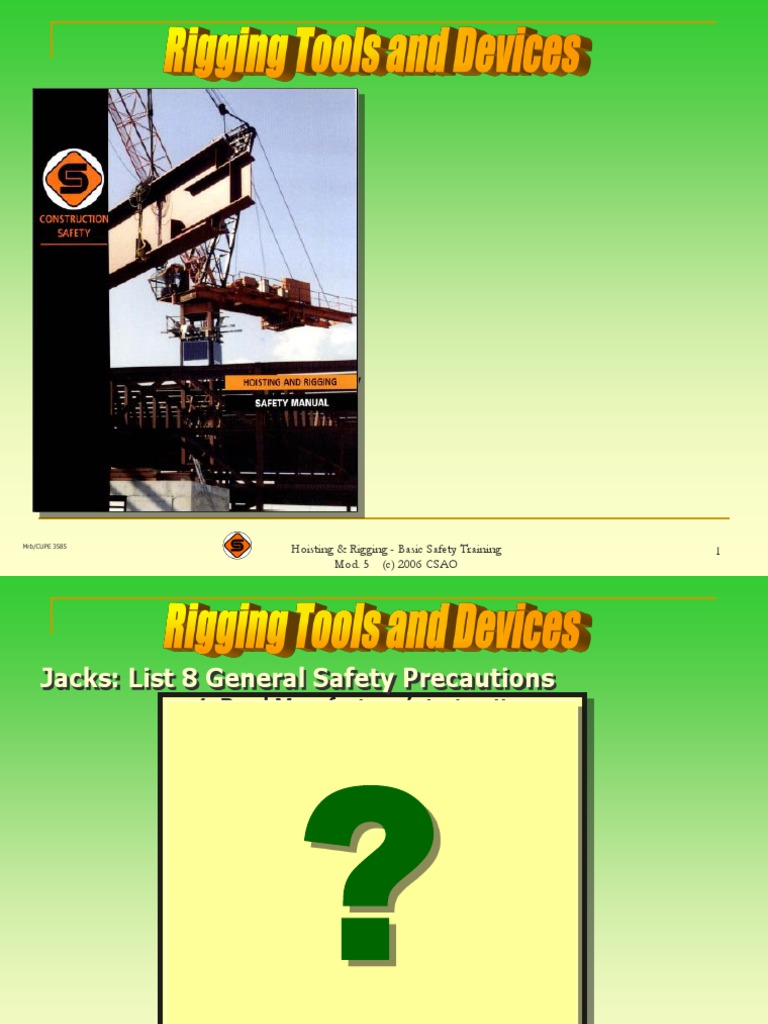 5 Rig Tools Devices | PDF | Mechanical Engineering | Equipment