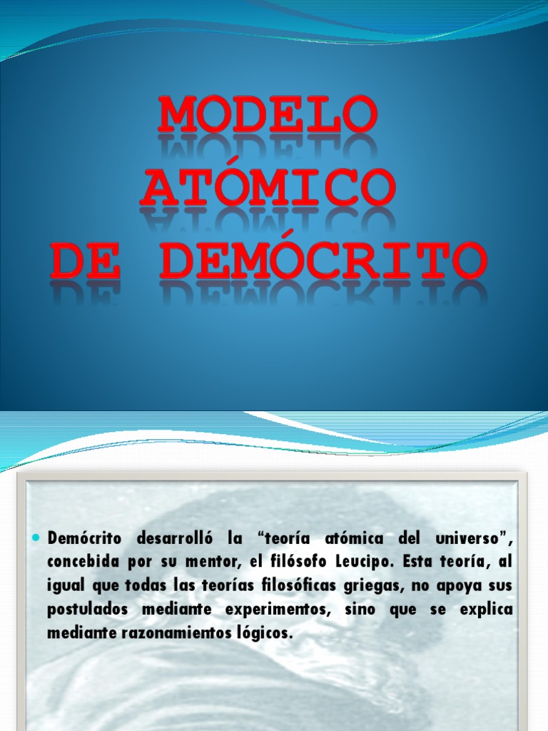 Democrito | PDF | Átomos | Interacciones de disciplina académica