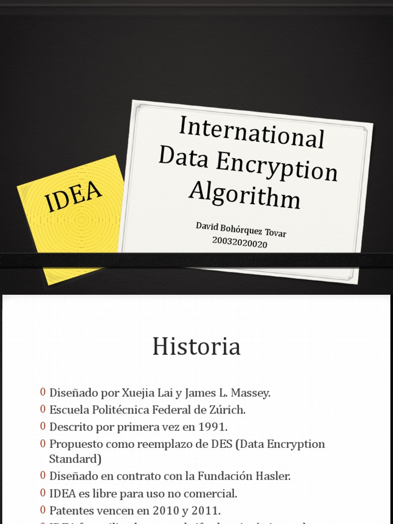 IDEA International Data Encryption Algorithm | PDF | Matemáticas Aplicadas | Derechos digitales