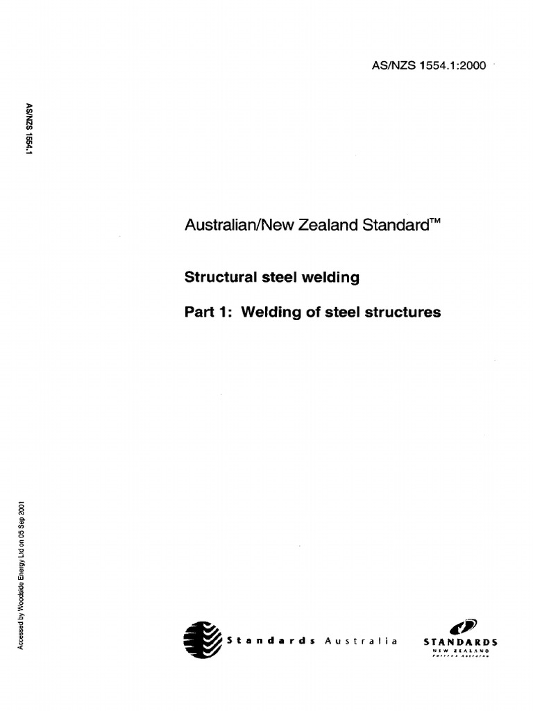 AS1554 1 Structural Steel Welding PDF | PDF