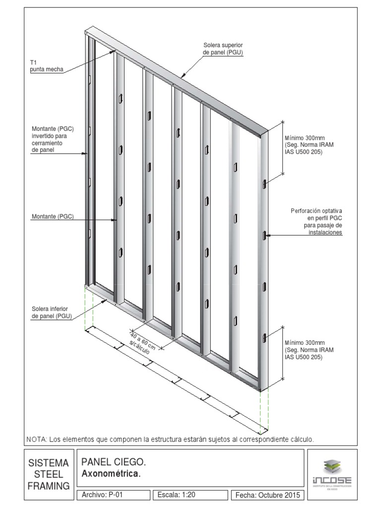 Detalles de Estructura Steel Framing | PDF | Estilos arquitectonicos ...