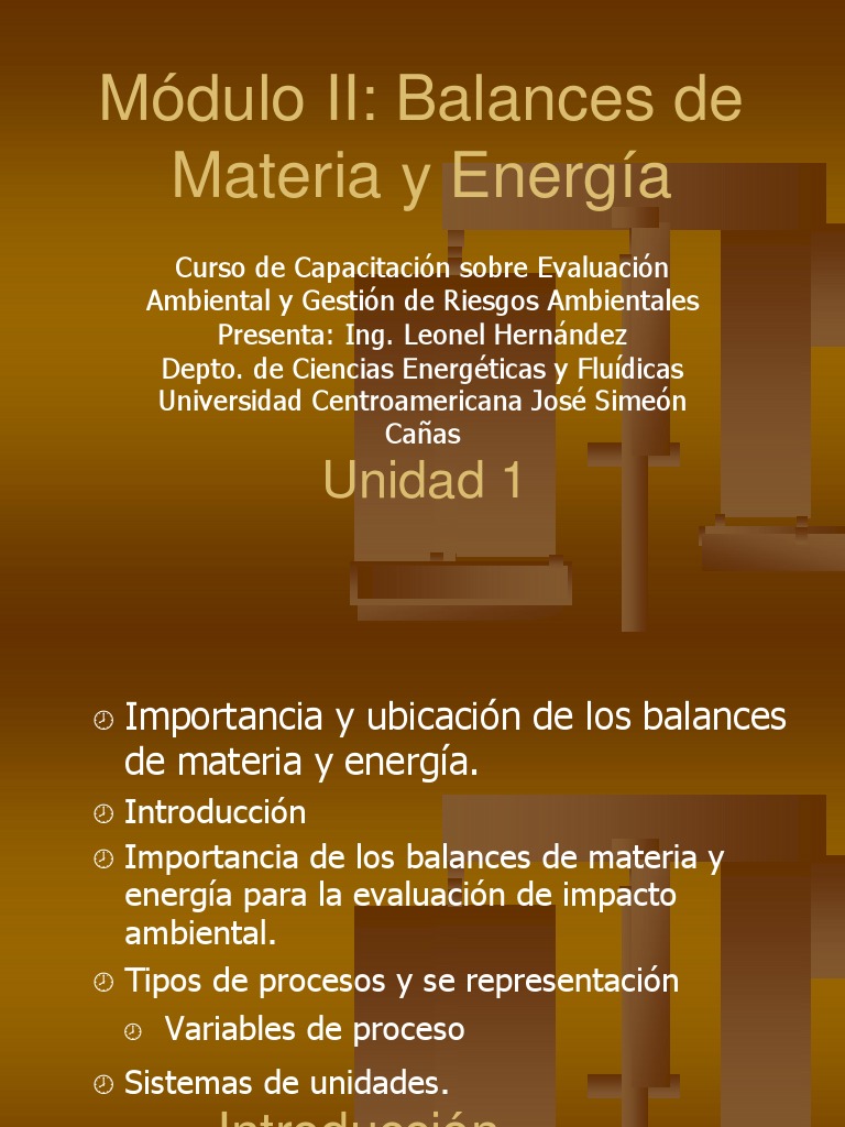 Balance de Materia y Energia | PDF | Sistema | Química