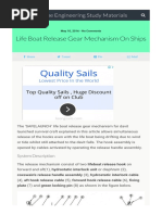 Lifeboat Launching Procedures Checklist | PDF