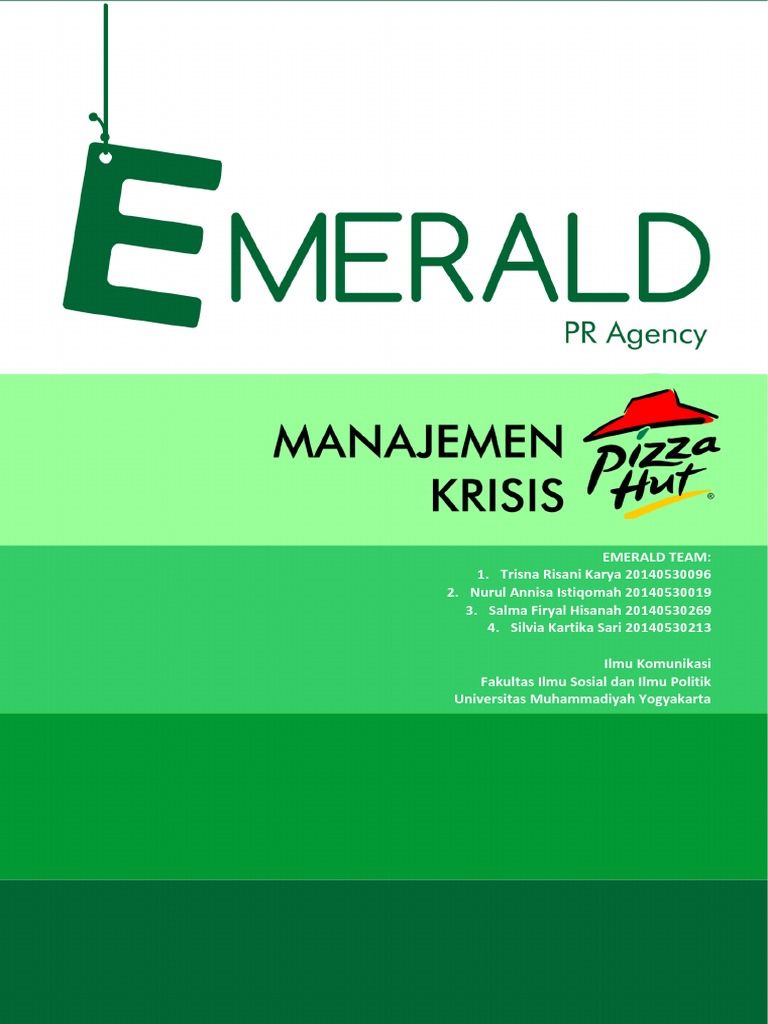 Mik - Pizza Hut Crisis by Emerald PR UMY | PDF | Bisnis