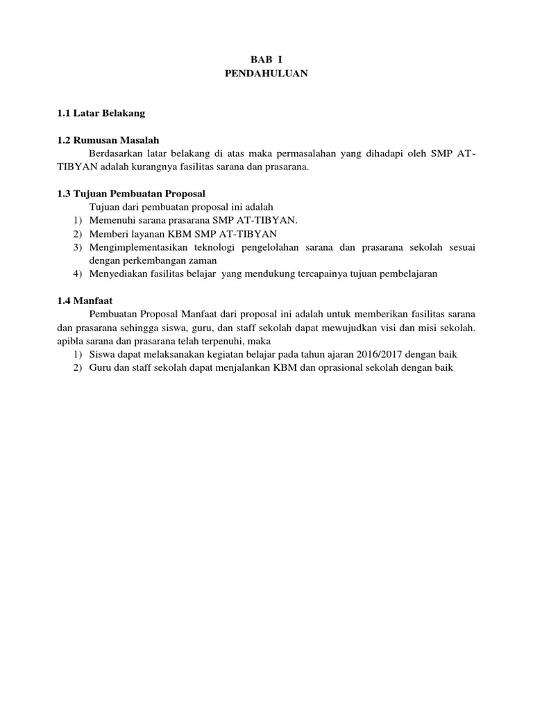 Proposal Pengajuan Barang | PDF