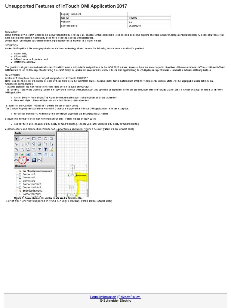 Unsupported Features of InTouch OMI Application 2017 | PDF | Windows ...