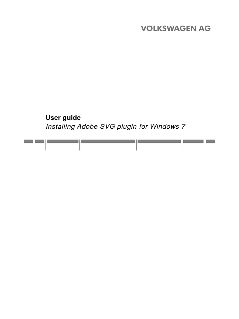 Zusatzanleitung Installation Adobe SVG Plugin Unter Windows 7 - en PDF ...