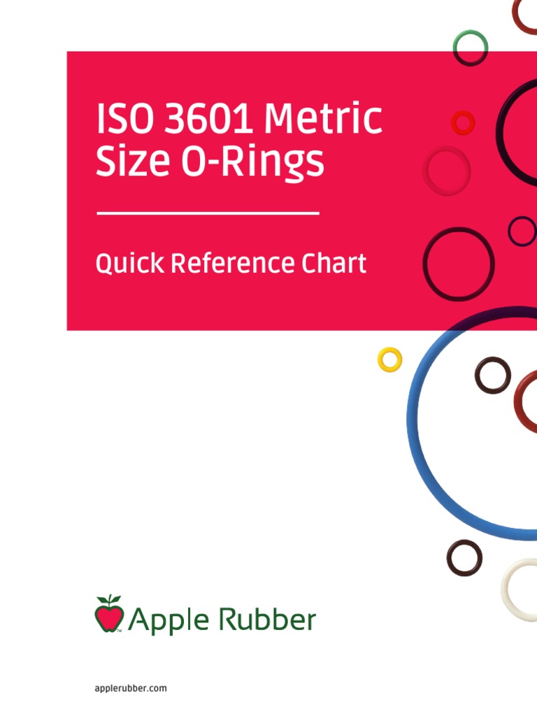 ISO 3601 Metric Size O-Rings: Quick Reference Chart | Download Free PDF ...