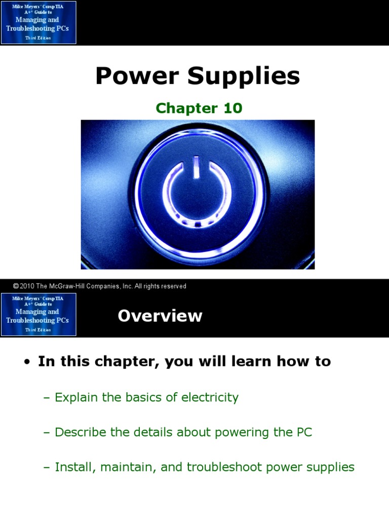 Power Supplies: Managing and Troubleshooting Pcs | PDF | Power Supply ...