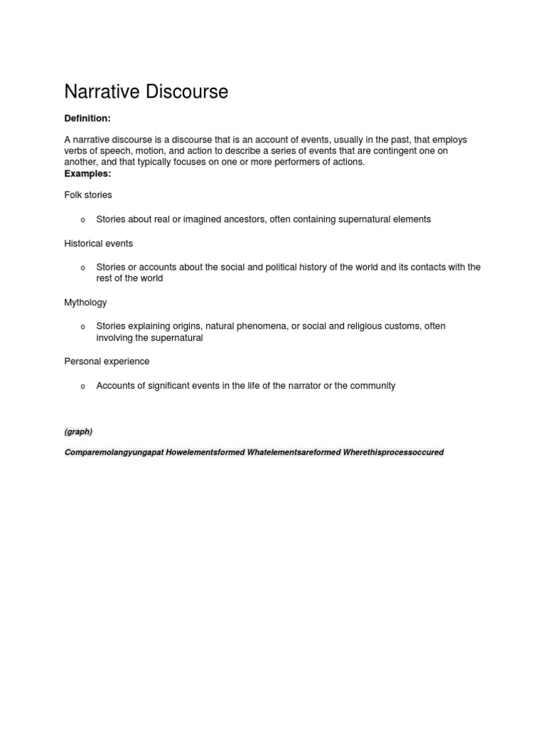 Narrative Discourse | PDF