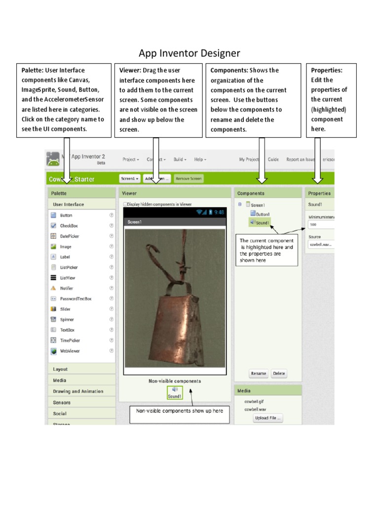 App Inventor Reference Sheet | PDF | User Interface | Mobile App