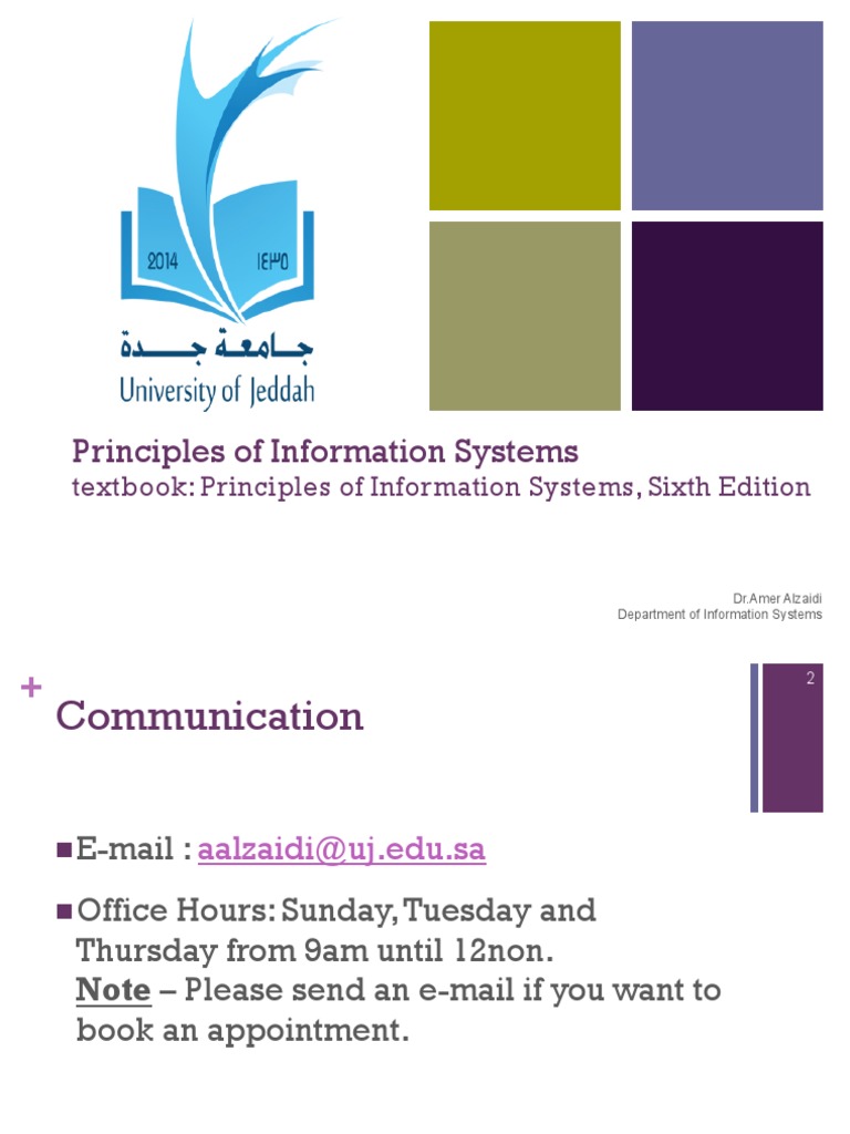 Textbook: Principles of Information Systems, Sixth Edition | PDF ...