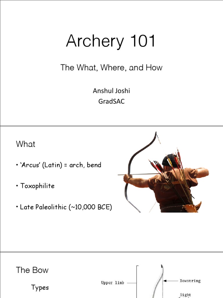 Archery 101: The What, Where, and How | PDF