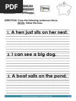 KG2 Practice Writing | PDF