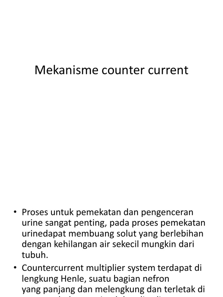 Mekanisme Countercurrent dalam Urine | PDF