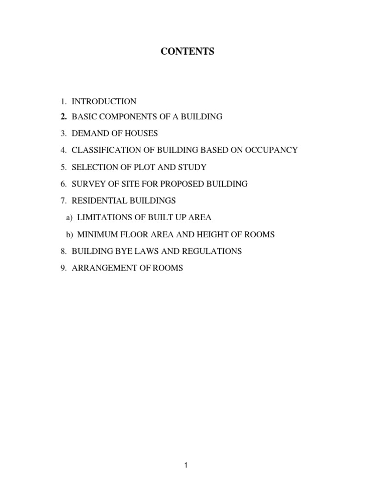 Basic Components of A Building | PDF | Stairs | Roof