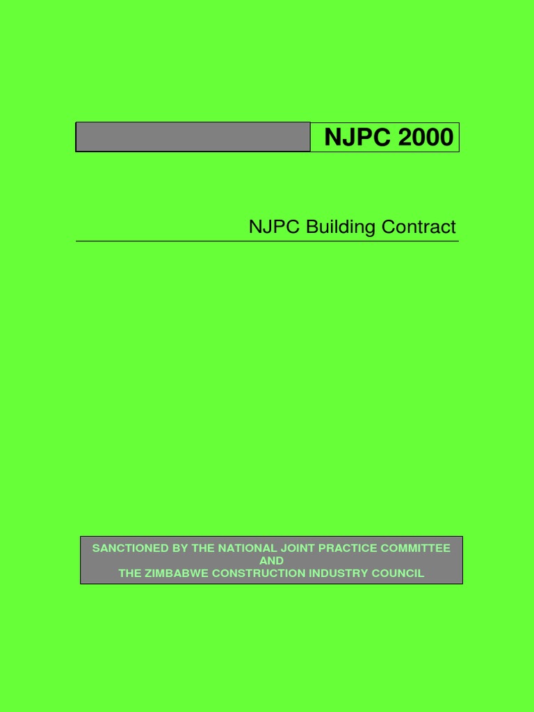 NJPC Building Contract | PDF | Indemnity | Insurance
