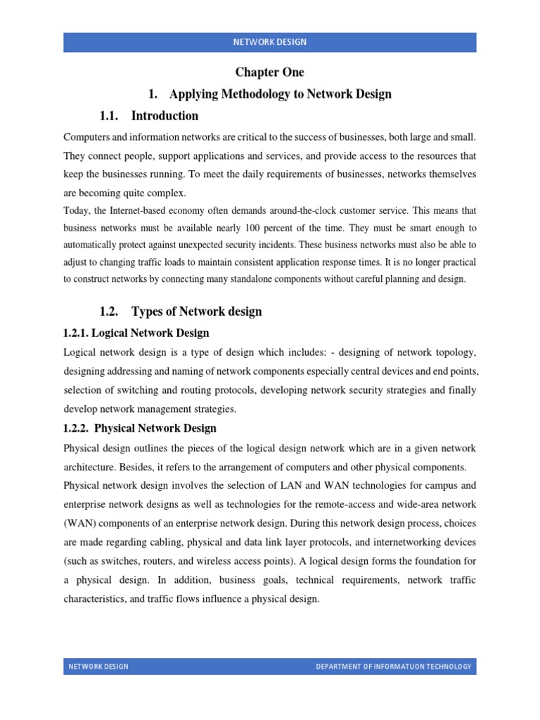Comprehensive Network Design Guide | PDF | Computer Network | Network ...