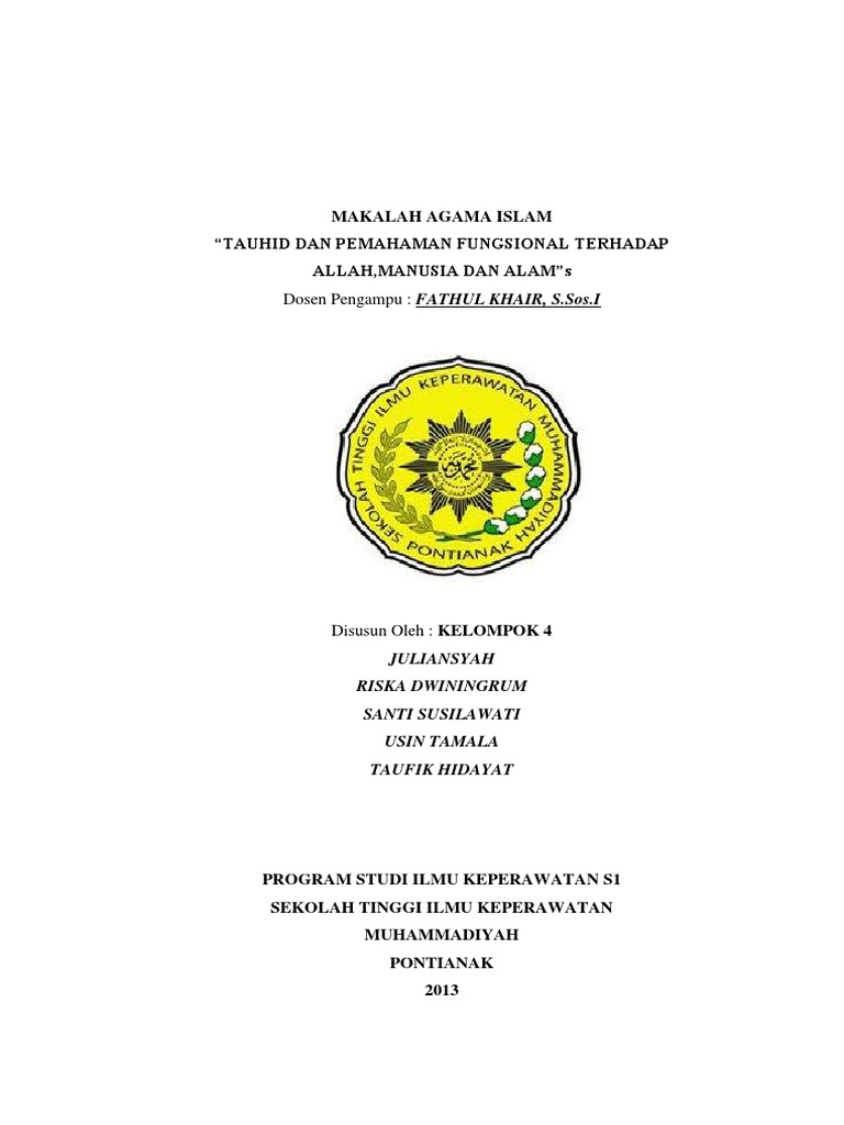 Pemahaman Tauhid dalam Islam | PDF